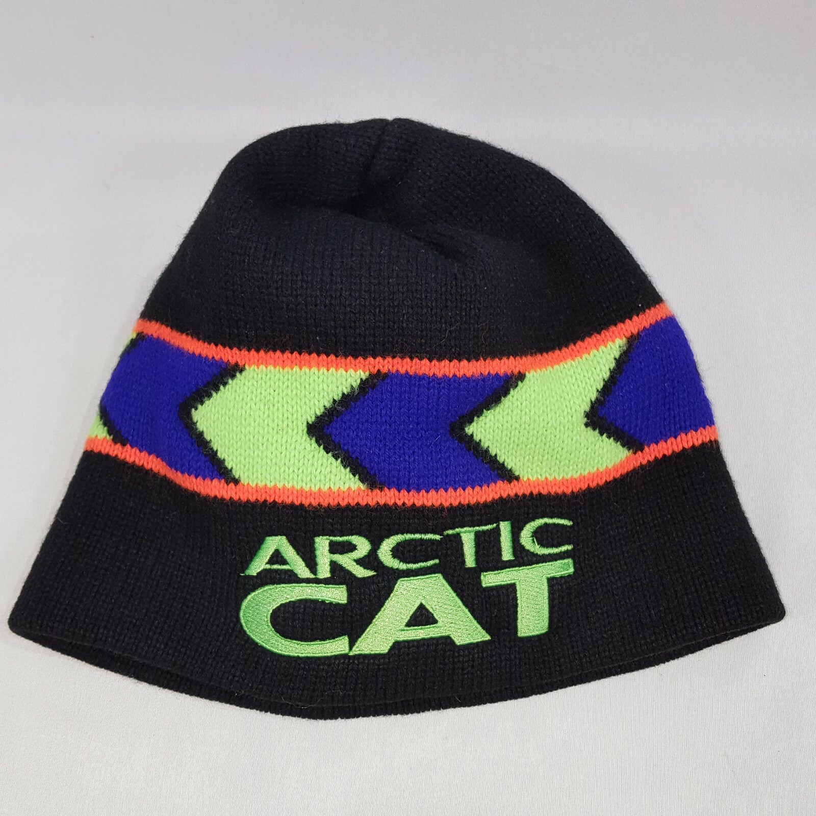 Arctic Cat Toque Vintage Winter Hat Green Black 1990s Touque Snowmobile ...