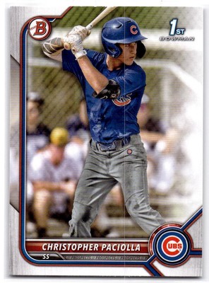 2022 Bowman Draft #BD-185 Christopher Paciolla 10002017 | eBay