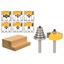 1pcs Rabbet Router Bit with 6 Bearings Set -1/2"H - 1/4" Shank | eBay