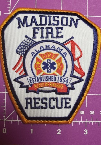 MADISON ALABAMA FIRE RESCUE ESTABLISHED 1854 SHOULDER PATCH-New | eBay