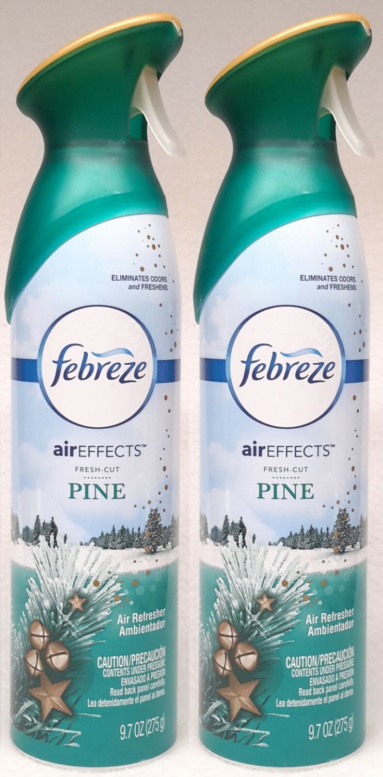 2 Febreze Air Effects FRESH CUT PINE Air Freshener Aerosol Room Spray ...