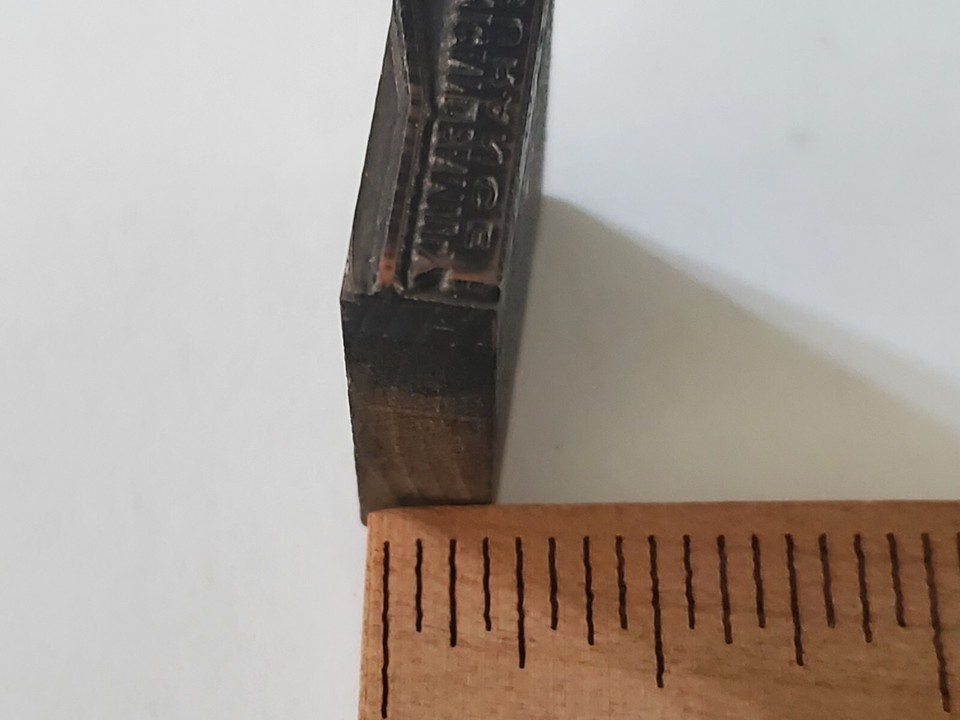 Vtg Wood Copper Letterpress Advertising Printing Press Block Smalls COMBO BUNDLE | eBay