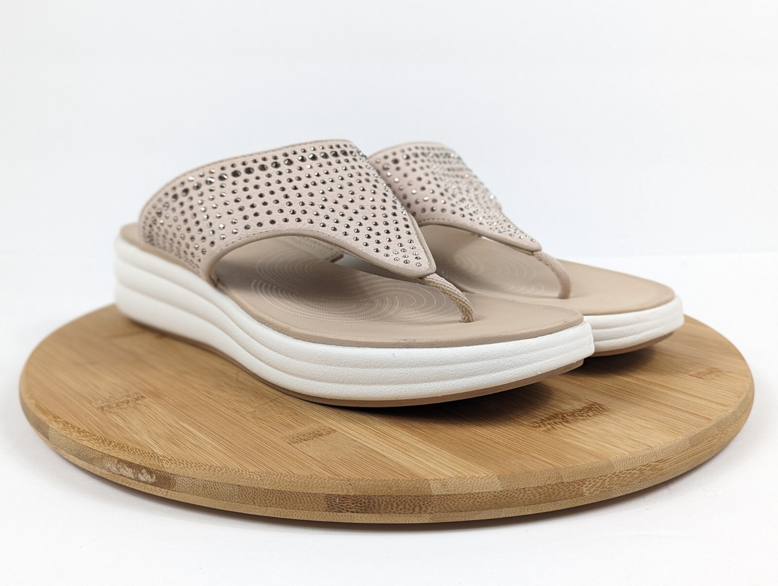 Clarks Sandals Mini Wedge Cloudsteppers Drift Jaunt Womans Size 9.5 ...