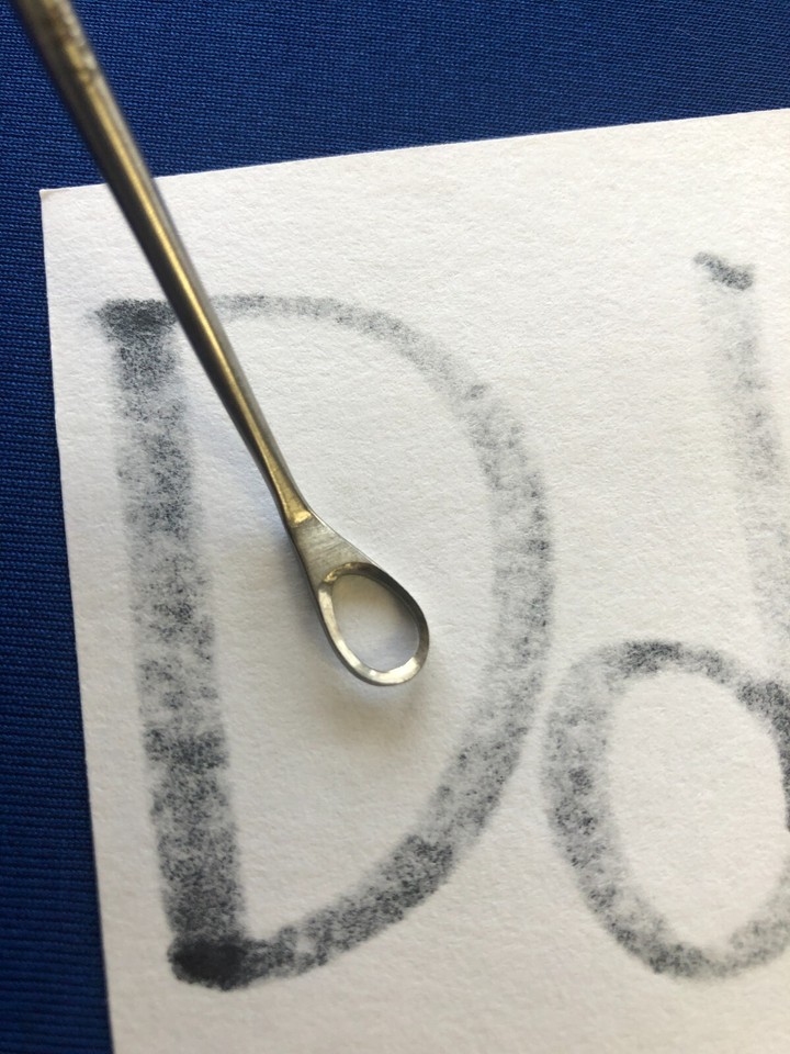 D9651 V. Mueller Coakley ENT 45 Degree Angled Size 2 Oval Curette ...