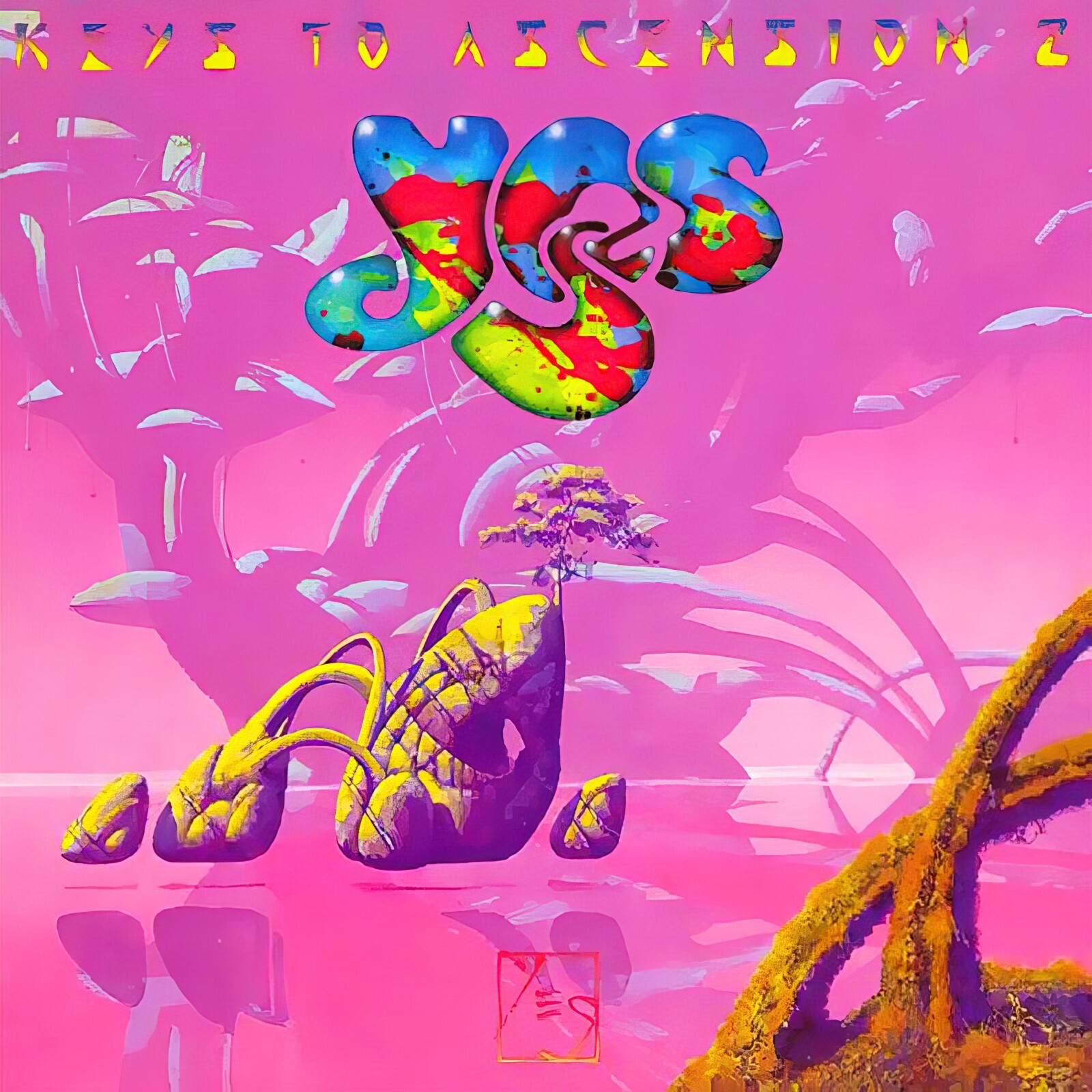 Yes Keys To Ascension 2 MAGENTA COVER 12x12 Album Cover Replica Poster ...