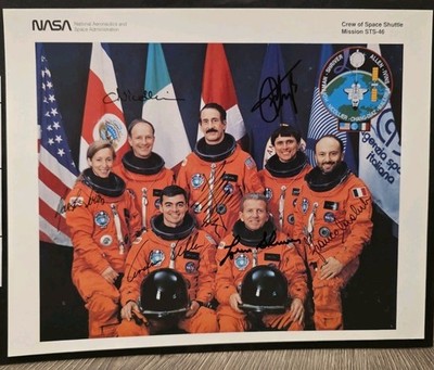 NASA Space Shuttle STS-46 Crew Signed Photo Astronauts Atlantis Autograph Auto | eBay