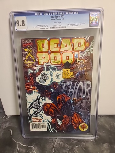 Marvel Comics DEADPOOL # 37 CGC 9.8 ! 1997 Series vol 1 ! wolverine X ...