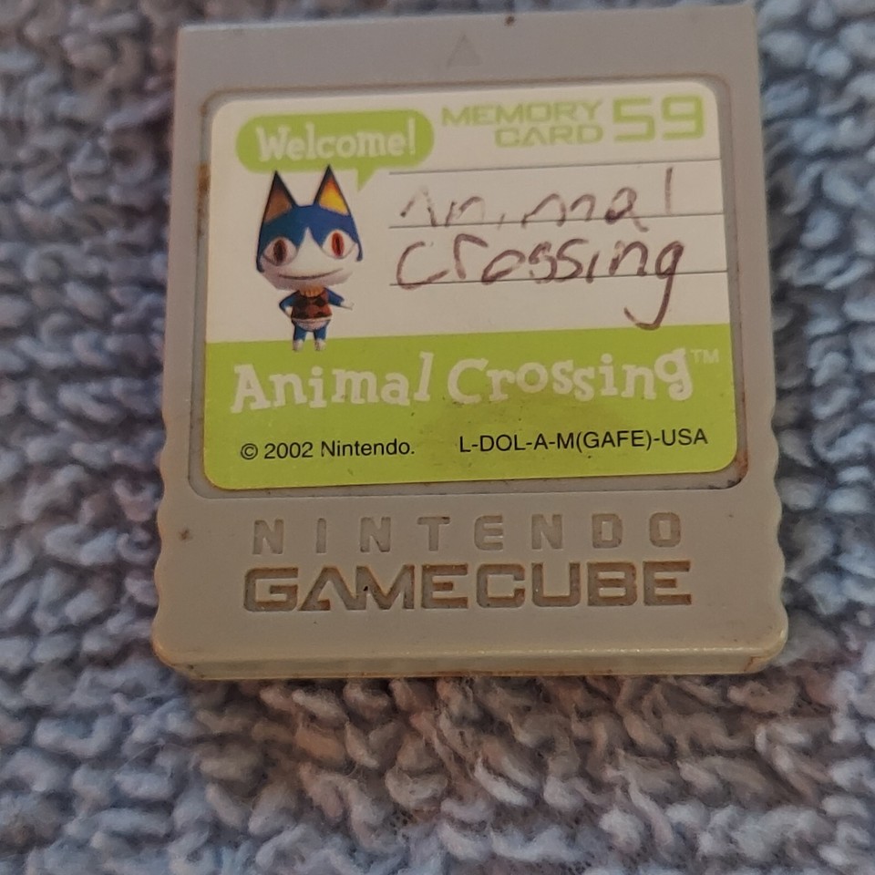 Nintendo GameCube Memory Card 59 Blocks Grey DOL-008 - Official Gen OEM ...