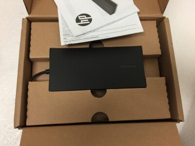 HP Elite USB-C Docking Station TPA-B01 /Power Cord & Adapter new open box | eBay