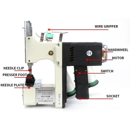 Double Line Portable Electric Sewing Machine Rice Flour Sealing Machine ...