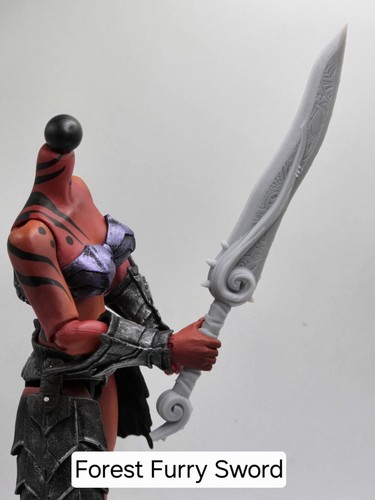 3d Printed FOREST FURRY ALLIANCE SWORD For Mythic Legions 1/12 Scale ...