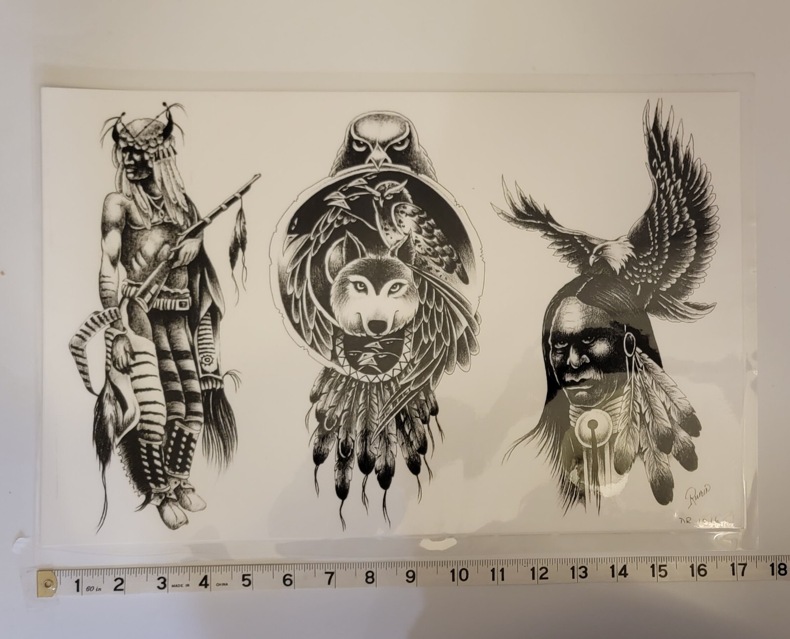 Native American Indian Tattoo Flash