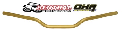 Renthal Unbraced 22mm Motorcycle Handlebars Bars ULTRA LOW GOLD ...