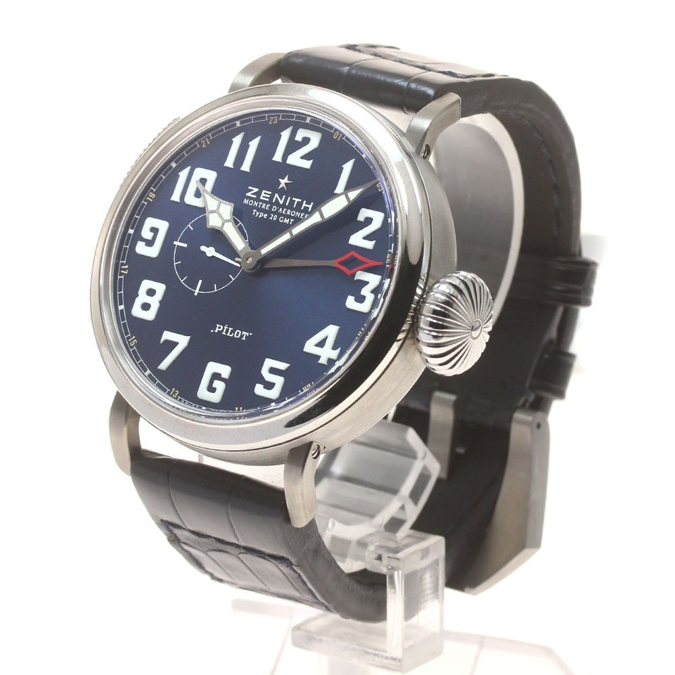 ZENITH Pilot type 20 GMT 150th anniversary model watch men TO193856 | eBay