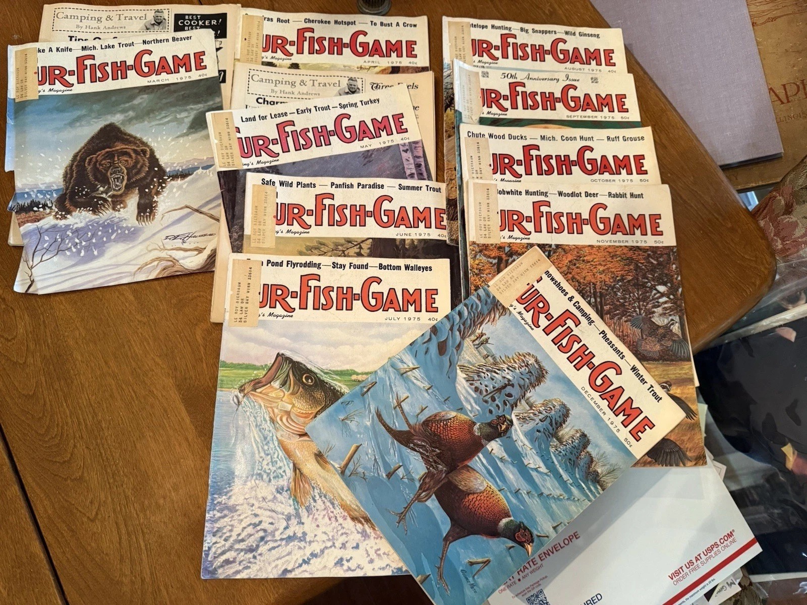 lot of 51 vintage hunting magazines FUR - FISH - GAME 1970’s HARDING ...