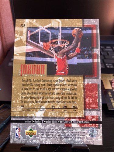 1995 Upper Deck COLLECTION JC5 1987 SLAM DUNK CHAMPION MICHAEL JORDAN ...