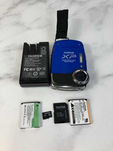 Fujifilm FinePix XP20 14.2MP BLUE Digital Camera With Battery And ...