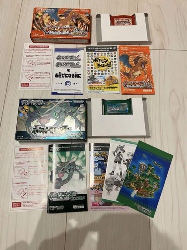 Pokemon Emerald Fire Red Japan GBA Game Set, 7M Complete Used Japan | eBay