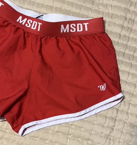 Varsity Spirit MSDT Logo Shorts Red Lined Cheer Gymnastics Size Small ...