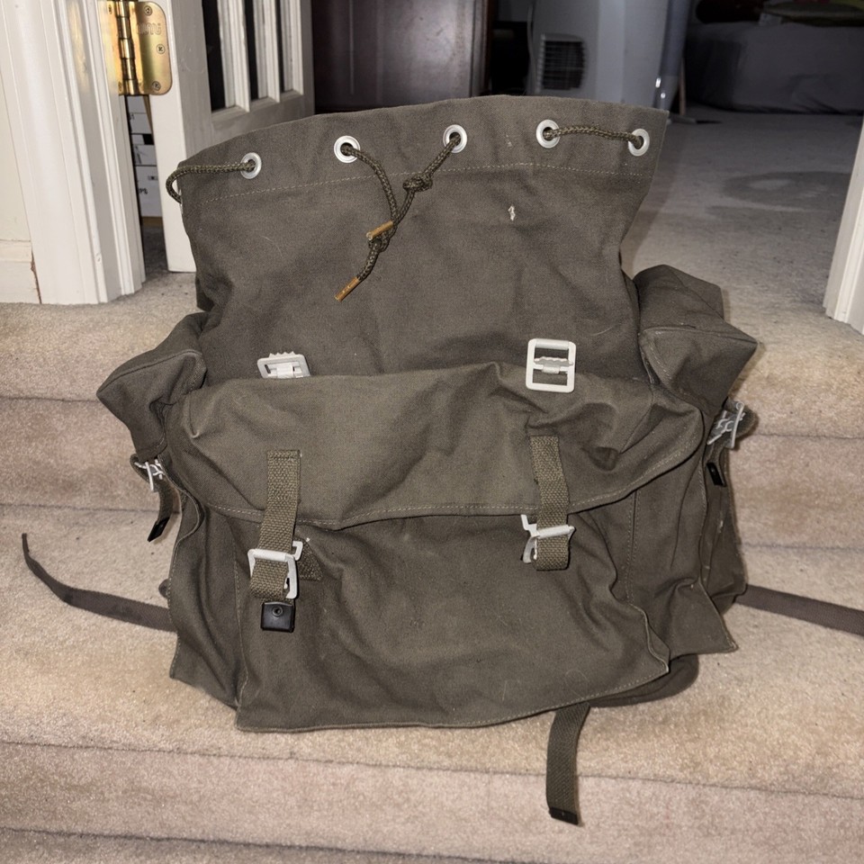 Bundeswehr Rucksack with Original Straps - Olive Green Backpack Bag ...