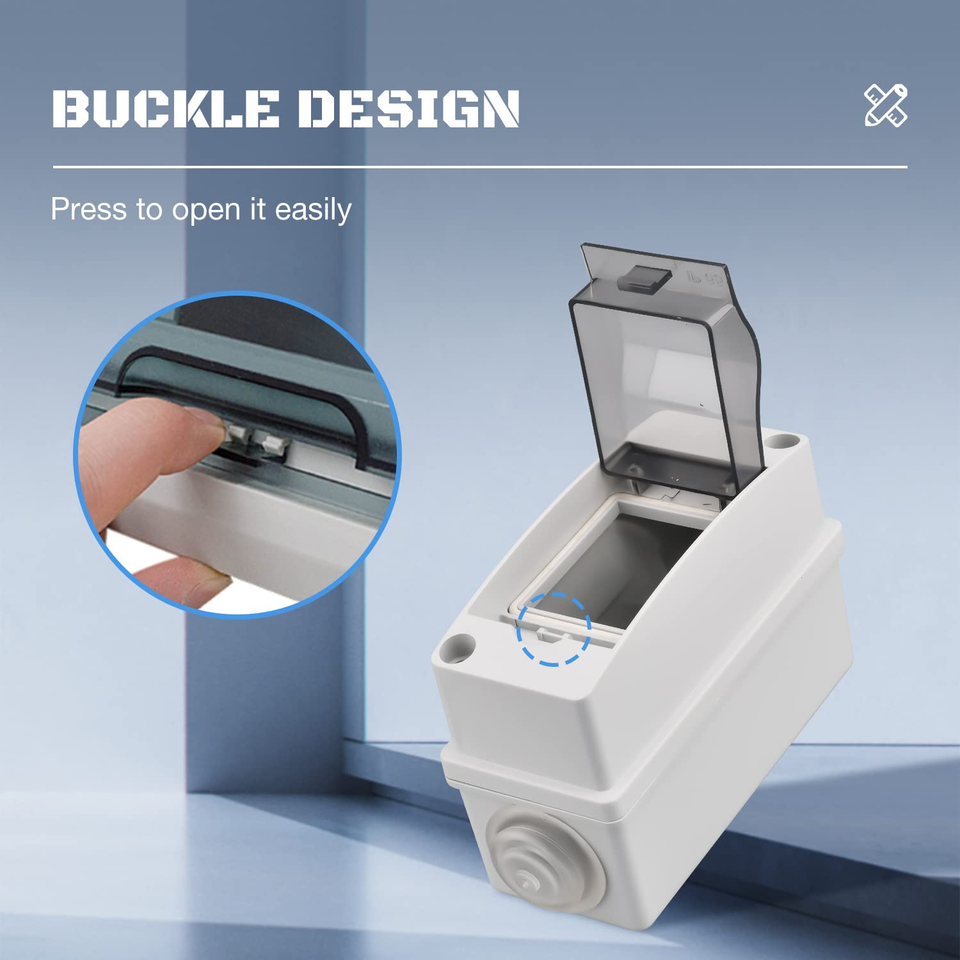 Distribution Box Waterproof Outdoor Circuit Enclosure 2 Way IP65 DIN ...