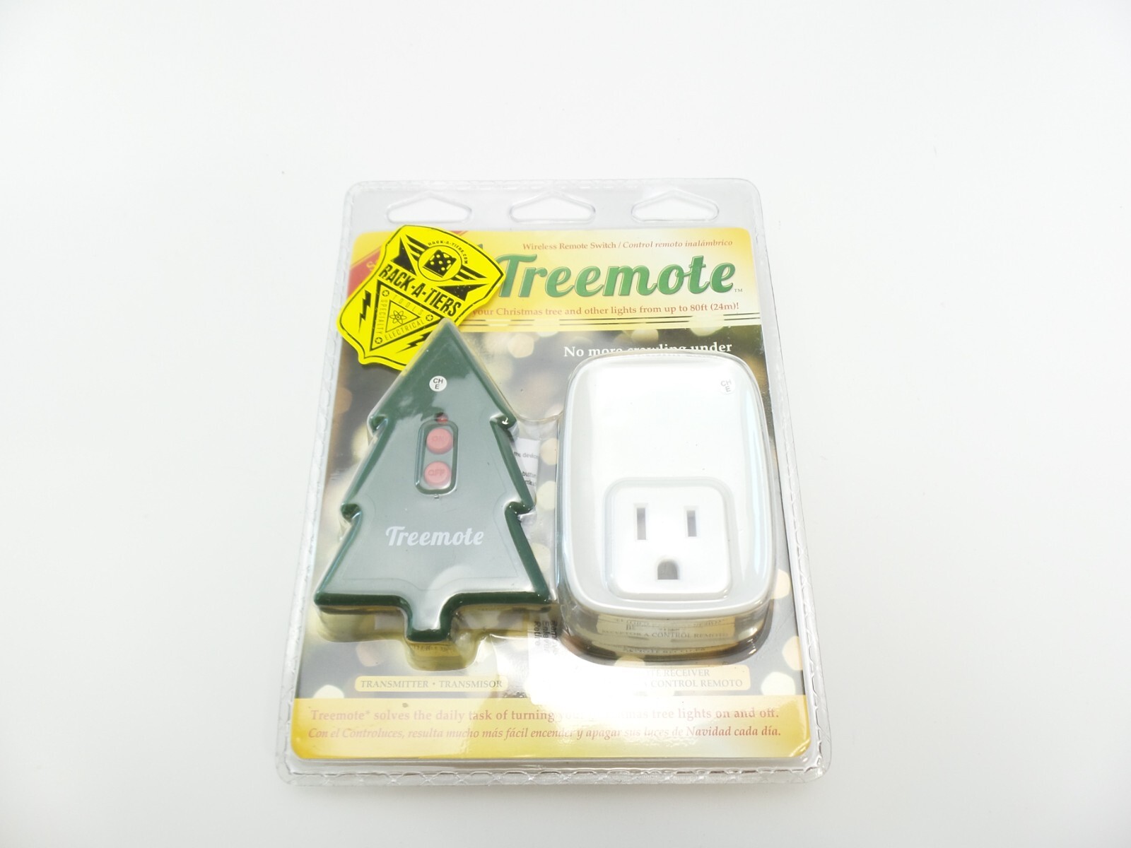 Treemote Wireless Remote Switch for Christmas Tree Lights up to 80ft ...