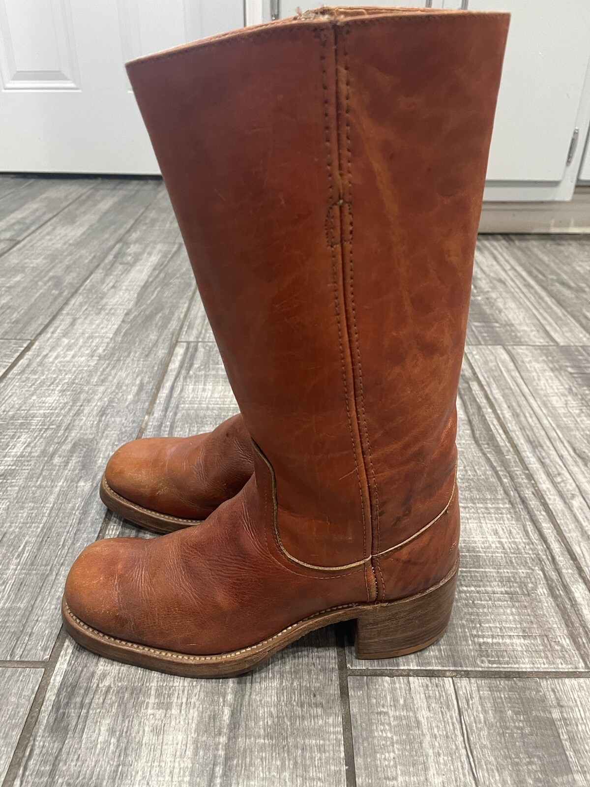 FRYE True Vintage Black Label Original Campus Size 10.5 D Western Boots ...