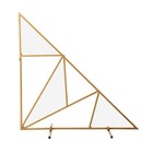 GOLD 3 ft Triangle Geometric Metal Arch Backdrop Stand Wedding ...
