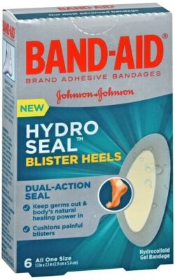 BAND-AID Adhesive Bandages Hydro Seal Blister Heels 6ct All One Size | eBay
