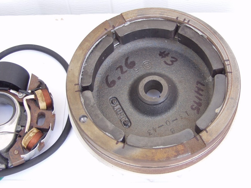 Tecumseh 12V 3 Amp Lighting Coil + Flywheel 1981 - LH195 HS40 HS50 Rupp ...