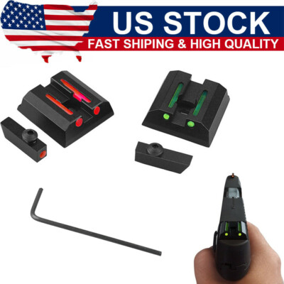 Fiber Optic 3 Dot Sights Front Rear Red Green Dot for Taurus G2S G2C G3 ...