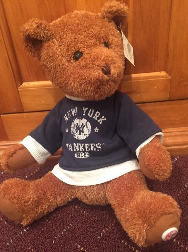 NY Yankees New York MLB Baseball Stuffed Animal Bear Plush 14" Good ...