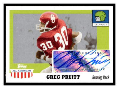2005 Topps All American #A-GP Greg Pruitt Autographs | eBay
