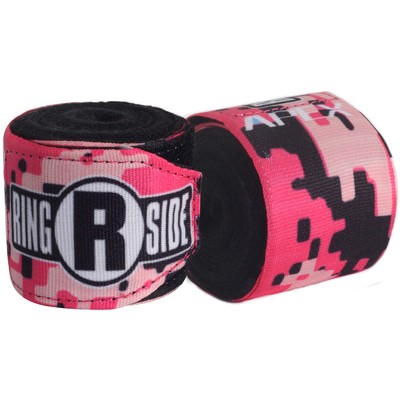 New Ringside Apex Kick Boxing MMA Handwraps Hand Wrap Wraps 180" Pink ...