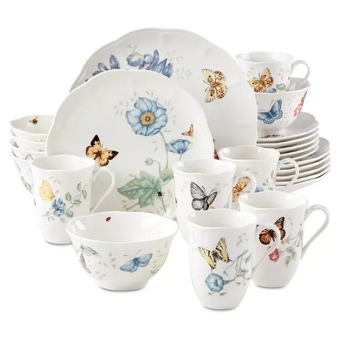 Lenox H1746 Butterfly Meadow 24 Piece Dinnerware Set | eBay