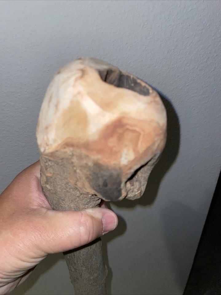 37” Thick Unfinished Natural Shillelagh Irish Celtic Walking Cane Solid ...