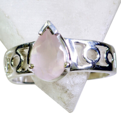 Handmade Jewelry Rose Quartz Finger Rings For Occasion Gift AU | eBay ...