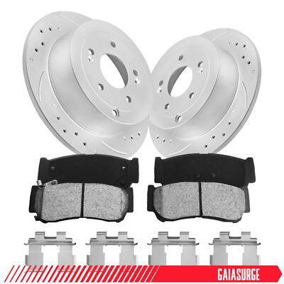 Rear 11.9'' Disc Rotors + Ceramic Brake Pads for 2007 2008 2009 Hyundai ...
