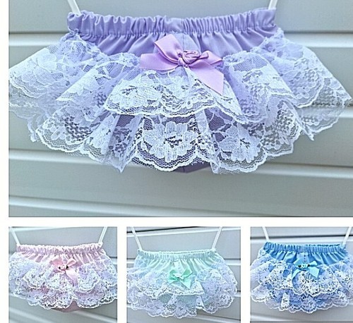 DREAM 0-5 BABY GIRLS frilly bum knickers diaper cover sky mint pink ...