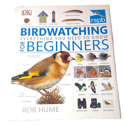 RSPB Birdwatching for Beginners by Rob Hume Hardcover 2013 Used Very ...