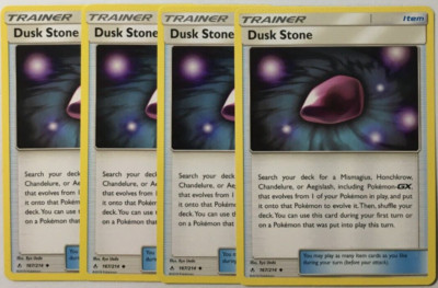 POKEMON 4X DUSK STONE 167/214 UNBROKEN BONDS UNCOMMON NEAR MINT-PLAYSET ...