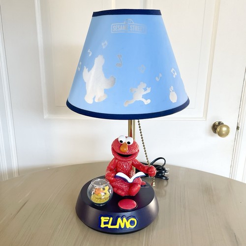 Elmo Animated Talking Lamp Sesame Street Nursery Light w/ Night Light ...