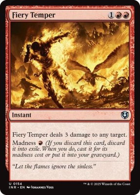 Fiery Temper -Foil Near Mint MTG Innistrad Remastered | eBay