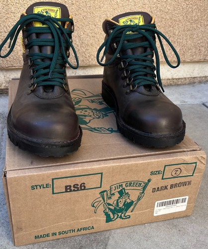 Jim Green RAZORBACK Steel-Toe Work Boots, US Men's 7, Brown | eBay