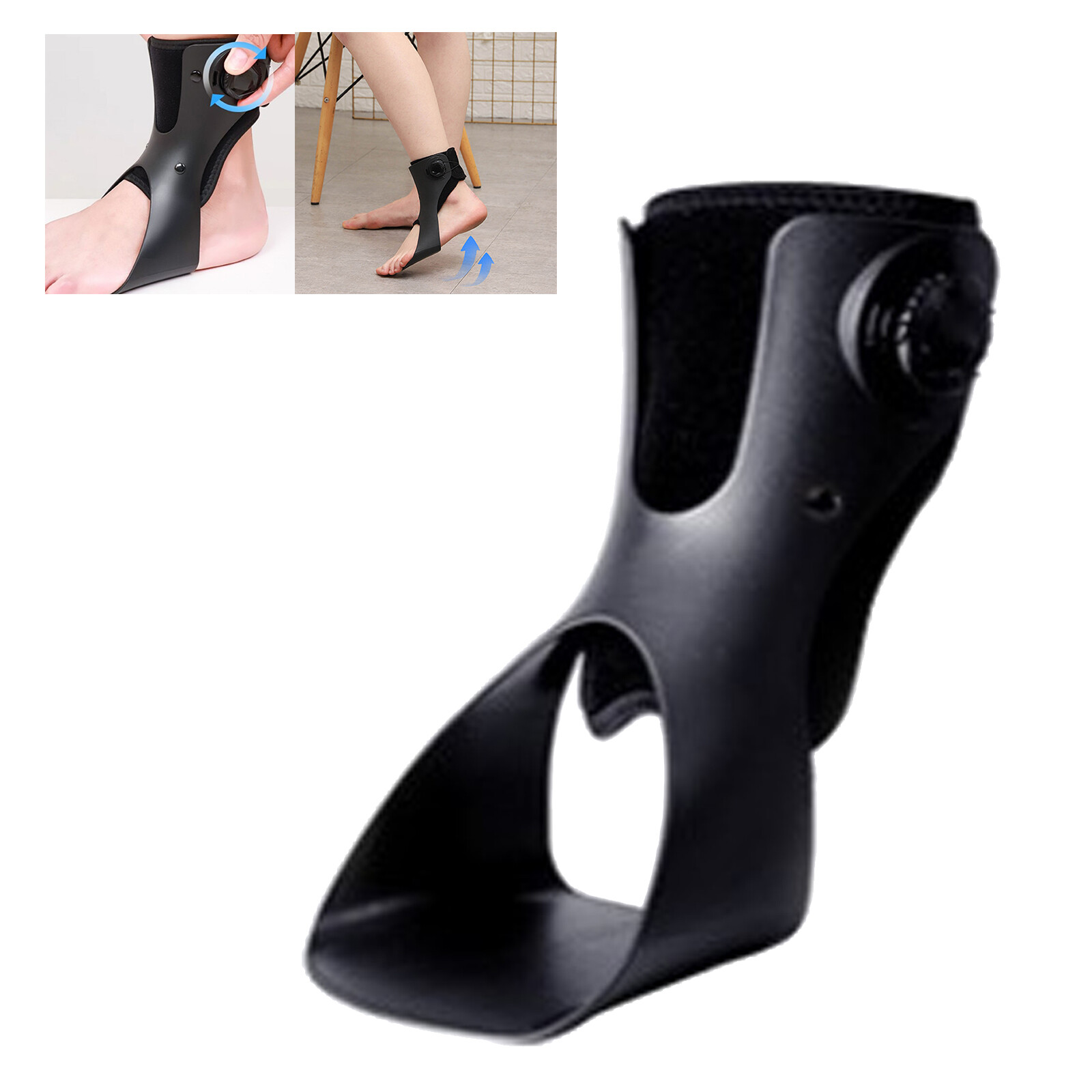 Adjustable AFO Ankle Orthosis Splint Improved Walking Gait Foot Drop ...