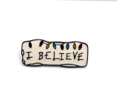 I Believe - Enamel Pin Christmas Lights Brooch Festive Holiday Magic | eBay