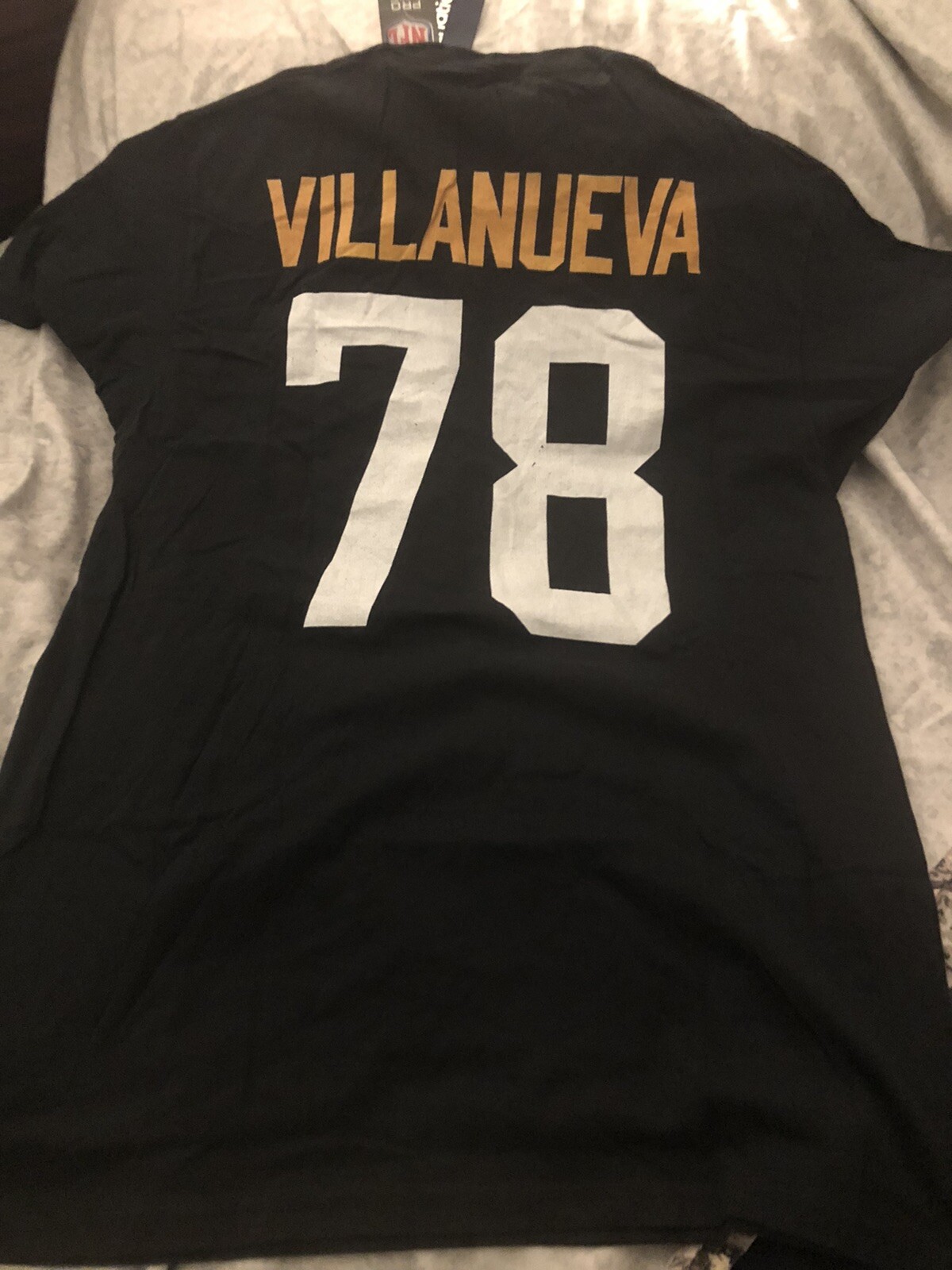 Fanatics Villanueva 78 Steelers Shirt Medium Men Shirt Black New w ...