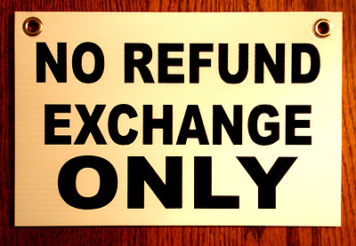 NO REFUND EXCHANGE ONLY Plastic Coroplast SIGN 8x12 with Grommets | eBay