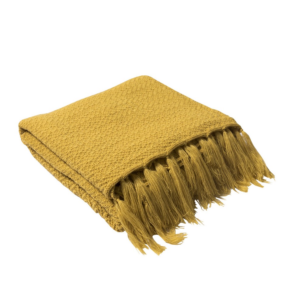 Knitted Throw Rug Blanket Knit Sofa Cover Bed Couch Tassel Fringed Nap ...