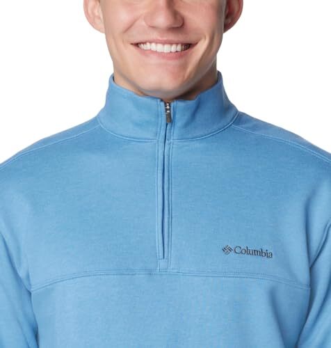 Columbia Men's Hart Mountain II Half Zip, Skyler Heather, Medium | eBay